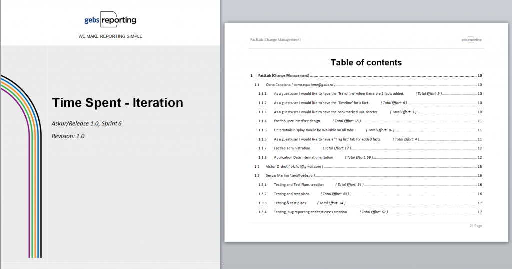 GEBS Reporting | IBM Collaborative Lifecycle Management Tools